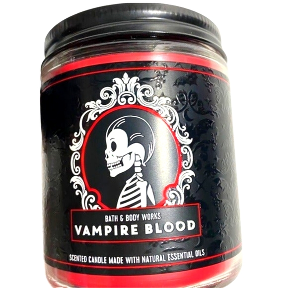 Bath & Body Works | Accents | Bbw Vampire Blood Candle Single Wick 7oz ...